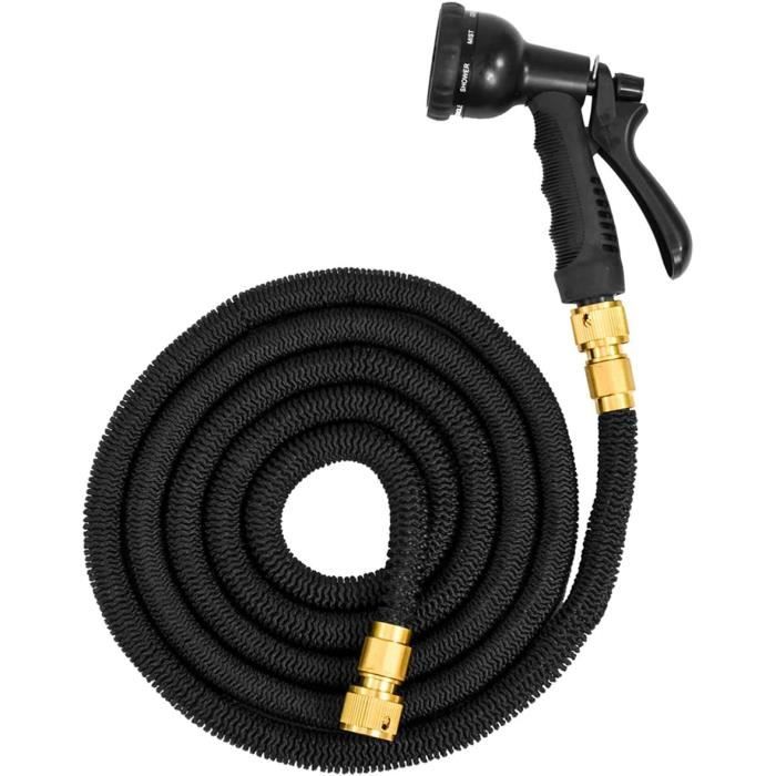 Tuyau Pour Arroser Élastique Magic Hose Extensible 3 Fois Sa Longueur ...