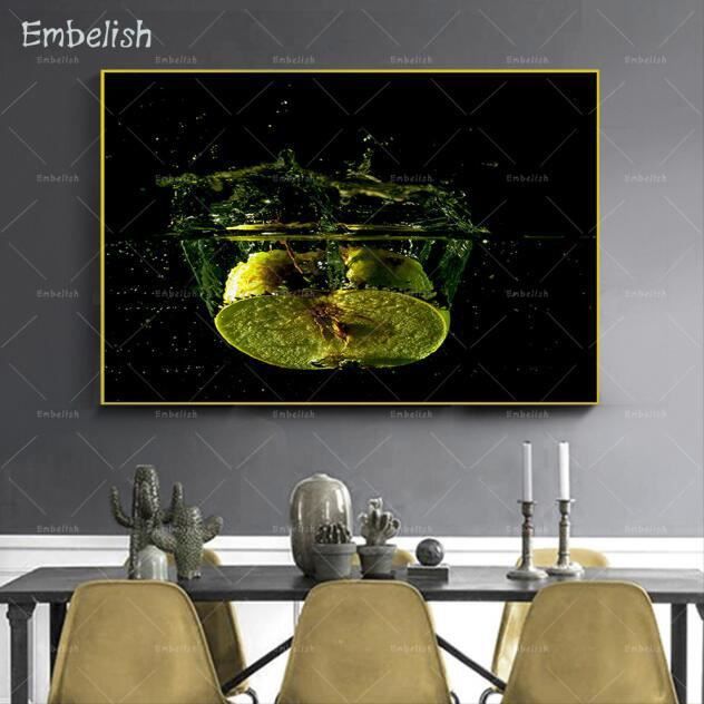 Tableau - Décoration murale - Fruits et légumes frais - 60x90cm - Toile ...