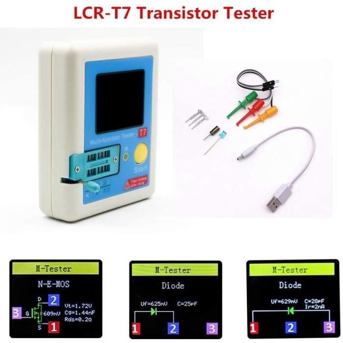 Multimètre Numérique,LCR-T7 Transistor Testeur TFT Diode Triode puzzles ...