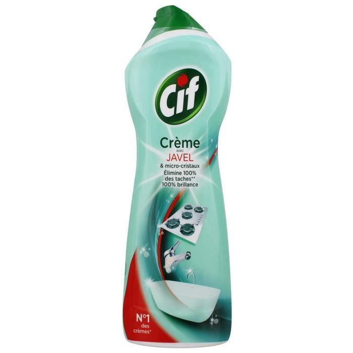 Cif Crème “Avec Javel” Avec Microparticules 750ml (lot de 4) - Cdiscount Maison