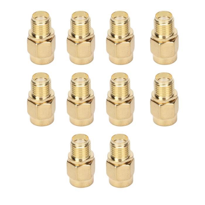 Cikonielf 10Pcs Adaptateur de câble coaxial RF SMA femelle à RPSMA ... Cikonielf 10Pcs Adaptateur de câble coaxial RF SMA femelle à RPSMA ...