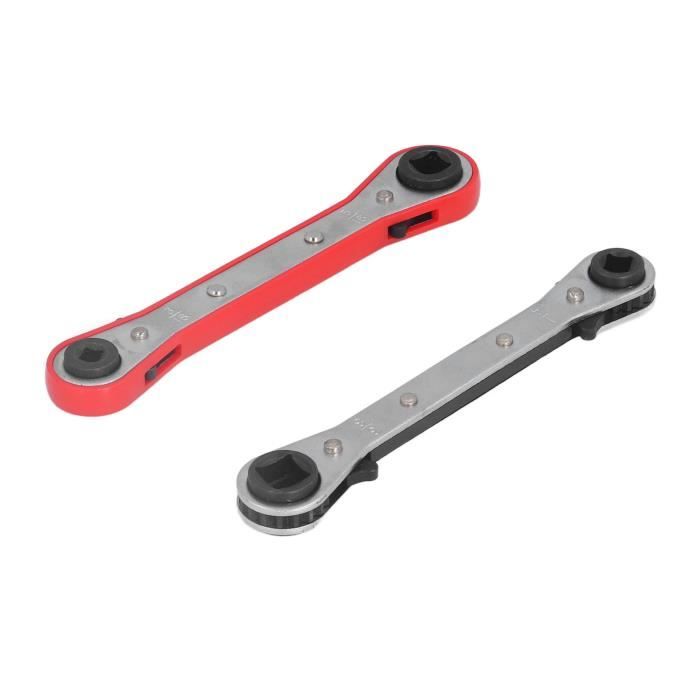 Clé carrée 2 pièces clé à cliquet Double extrémité clés carrées ...