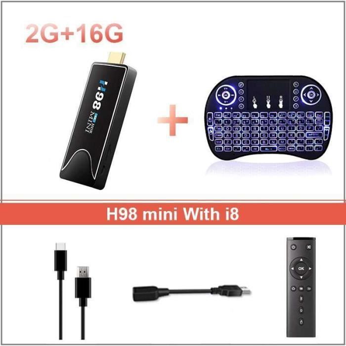 MEDIA STREAMER,2g 16g I8 Mini Smart TV Stick H98 Android 10 2 Go 16 Go 4 Go 32 Go Vidéo 3D 4K ...