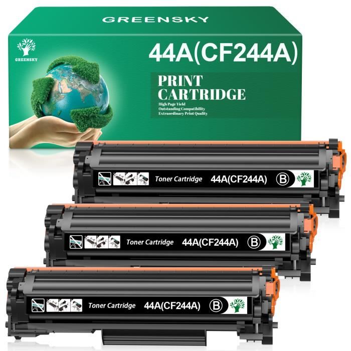 GREENSKY Compatible CF244A 44A 3 noir Cartouche de Toner Compatible ...