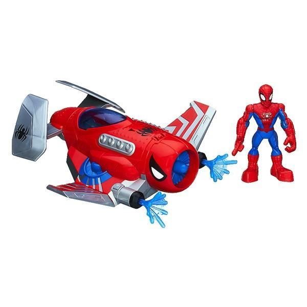 SPIDERMAN Spider Jet + Figurine 12,5 Cm - Cdiscount Jeux - Jouets