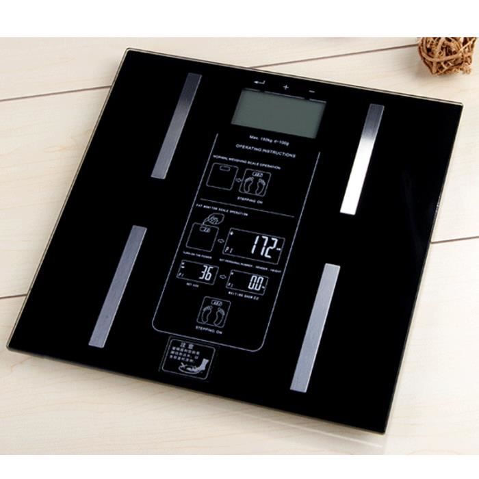 Sopear® Pèse personne electronique numérique mini Portable intelligent ...