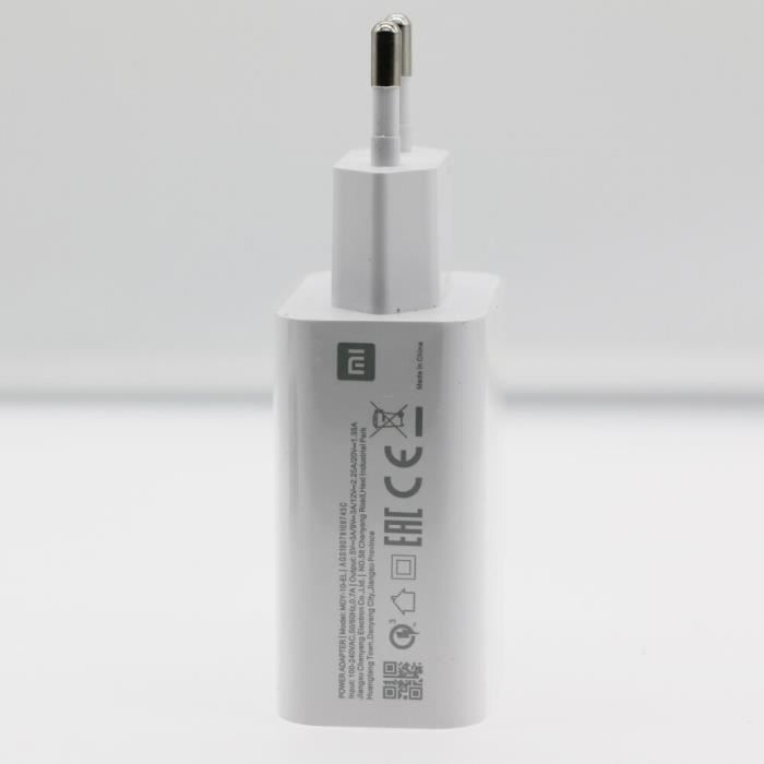 ADAPTATEUR RESEAU,EU charger only--chargeur rapide QC 4.0 Turbo 27W, adaptateur de Charge rapide ...
