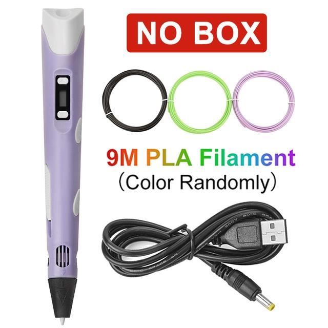 Stylo imprimante 3D,Purple--Stylo'impression 3D avec écran LCD pour ...