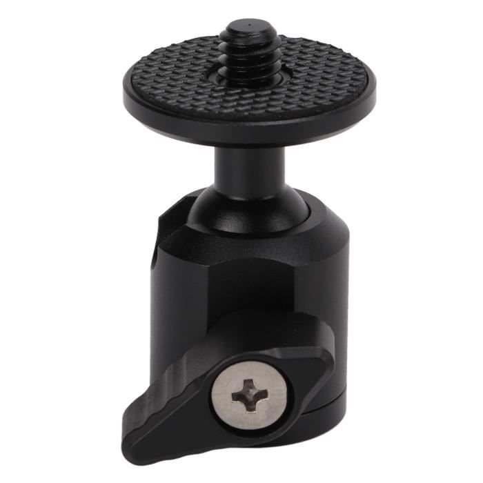 Zerone rotule de photographie Mini rotule de trépied 1/4 po à 3/8 po ...