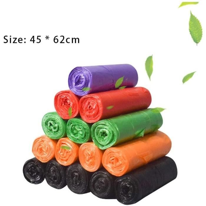 Couleur Sac à ordures ménagers Simple ordures Portable Sac Plastique ...