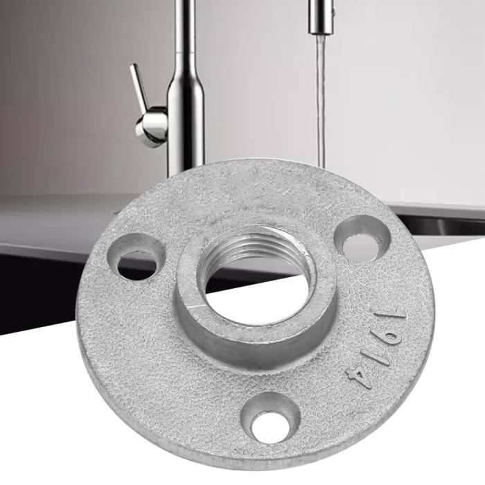 Base de bride pour tuyau avec 3 trous 65mm DN15 - HURRISE - Alliage ...