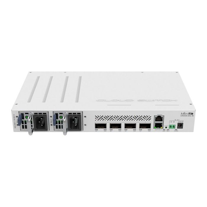 MikroTik Cloud Core Router 4x 100GB QSFP28 PoE in 2 redudante Netzteile ...