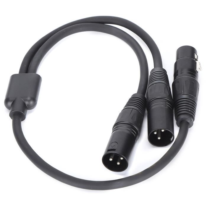 Tbest Câble Microphone XLR Femelle vers Double XLR Mâle YType XLR ...