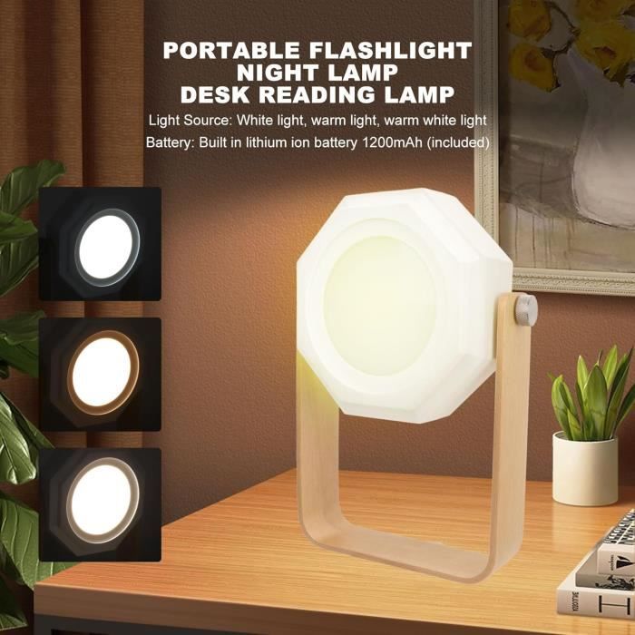 Lampe De Table Pliante Portative, Veilleuse Rechargeable Usb Avec 3 ...