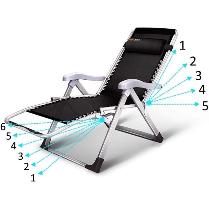 Transat Pliante Transat Réglable En Multi-Positions Pour Adultes ...
