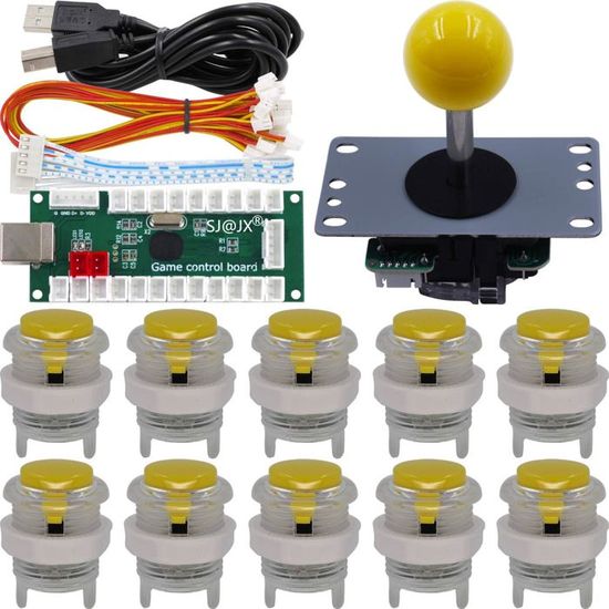 Arcade Game Controller Diy Kit Microswitch Button 48 Way Joystick Zero ...