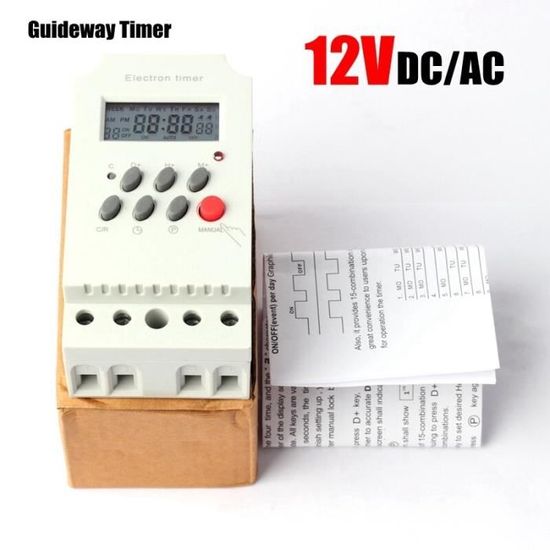 Programmateur arrosage,Minuterie électronique programmable,contrôleur de temps de commande de ...