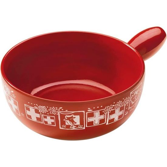 KUHN RIKON Fondue au fromage Caquelon Suisse 22 cm, rouge - Cdiscount ...