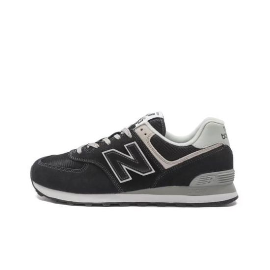 Chaussures de course New Balance NB 574 - Homme - Noir - Textile ...