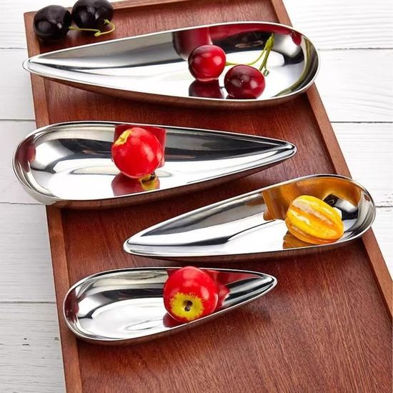 YUM Assiette de fruits Assiette à Fruits En Acier Inoxydable Assiette à ...