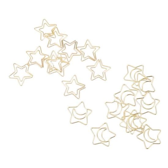 VBESTLIFE trombones dorés 100 pièces trombones Portable petit anti ...