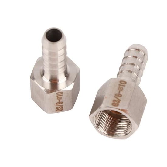 ZJCHAO raccord de tuyau à filetage femelle 2 pièces 3/8 pouces BSPP connecteur à filetage ...