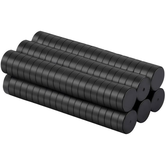 120Pcs Mini Aimants Néodyme Aimants Puissants, 10 X 3 Mm Noir Aimants ...