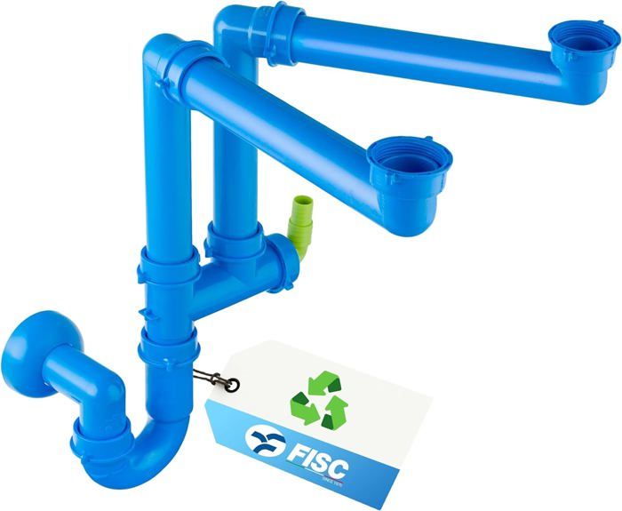 Double Siphon Recyclé Pour Évier De Cuisine Peu Encombrant 1 ½ X 40 Mm ...