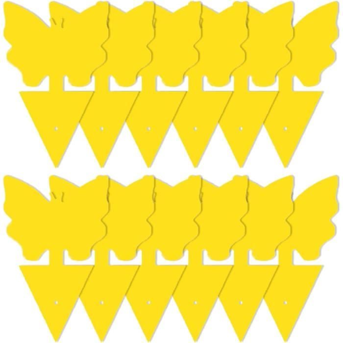 50Pcs Piege À Mouches Jaunes Pièges À Insectes Enfichables Pour Jardin ...