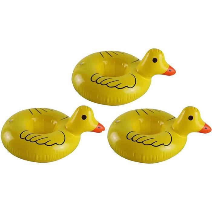 3 Pièces Porte-Boissons Gonflable Bouée pour Piscine Flotteur Porte ...