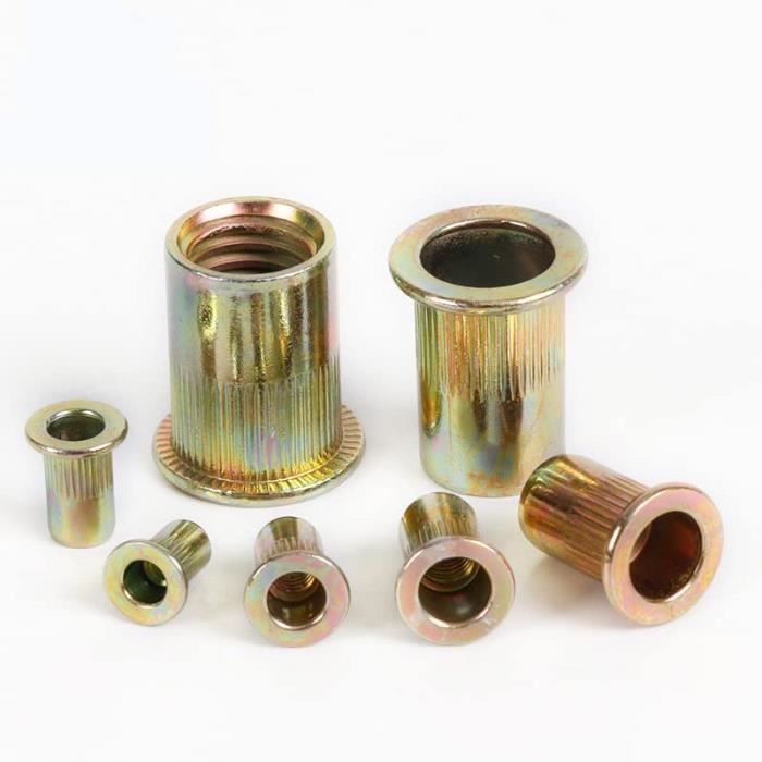 Ecrou de Rivet M3 M4 M5 M6 M8 M10 M12 écrous à Rivets moletés en Acier ...
