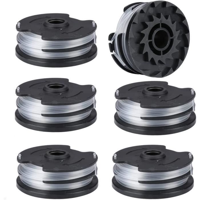 Bobine Fil Nylon pour Coupe-Bordure Parkside - Parkside - Lot de 6 - Fil Nylon Durable - Blanc ...