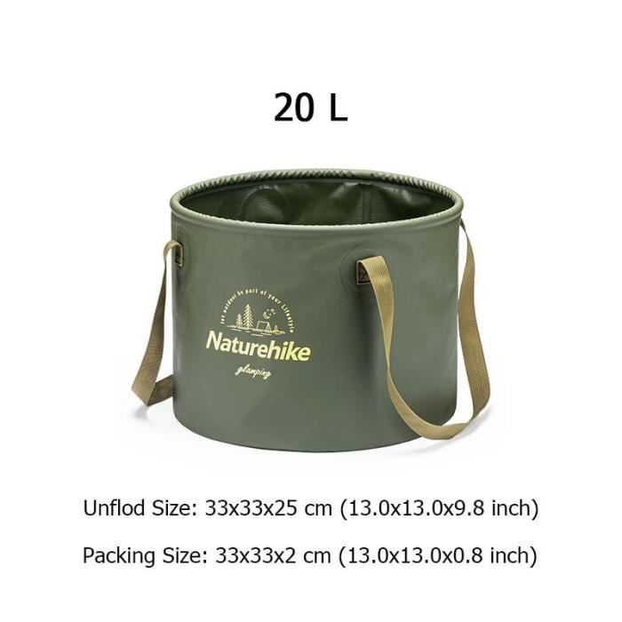 Sac d'hydratation,seau pliable rond pour boissons,seau de stockage d ...