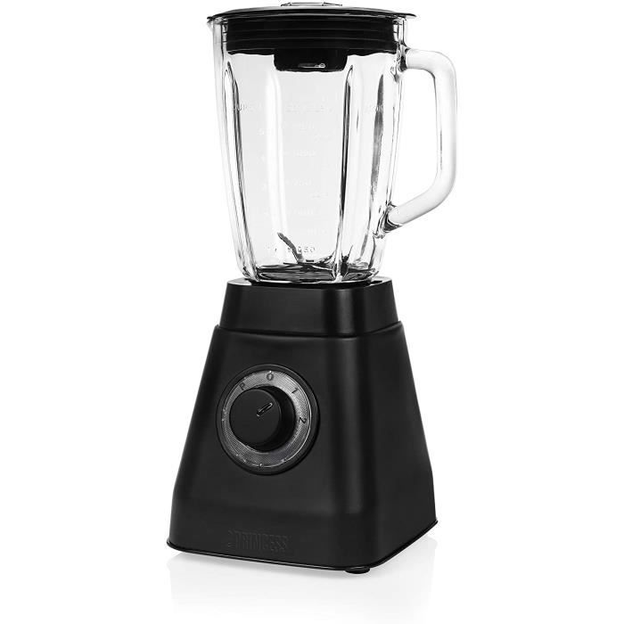Princess Blender Princess-1000W-Bol Verre 1,5 l-Edition Black Steel ...