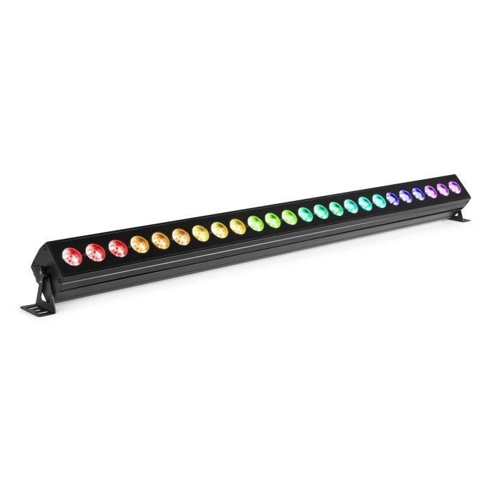 Barre LED - BeamZ - LCB246 - Contrôlable DMX - Noir - Cdiscount TV Son ...