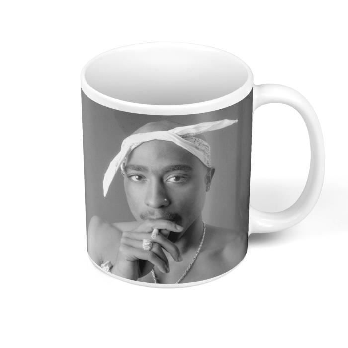 Mug - FABULOUS BIJOUX - Tupac Shakur - Céramique - Couleurs éclatantes ...