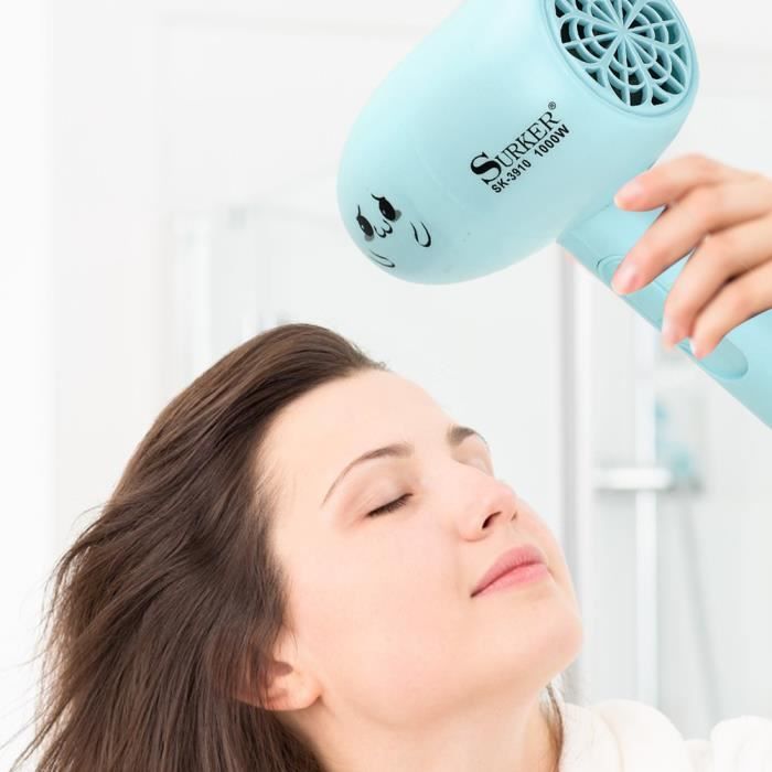 HENGL 1000W Mini Sèche-Cheveux Séchoir Portable Domestique Outil ...