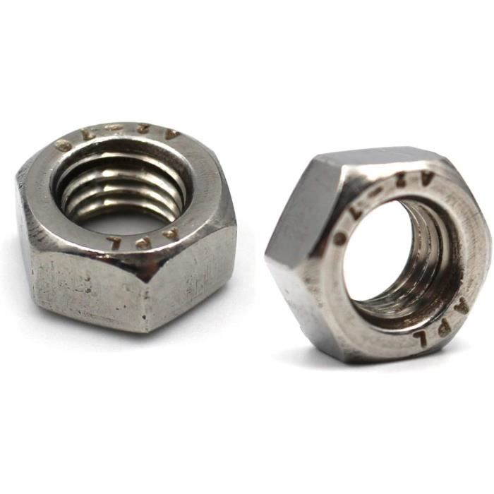 Écrou - 25 Écrous Hexagonaux Din 934/Iso 4032 Standard Acier Inoxydable ...
