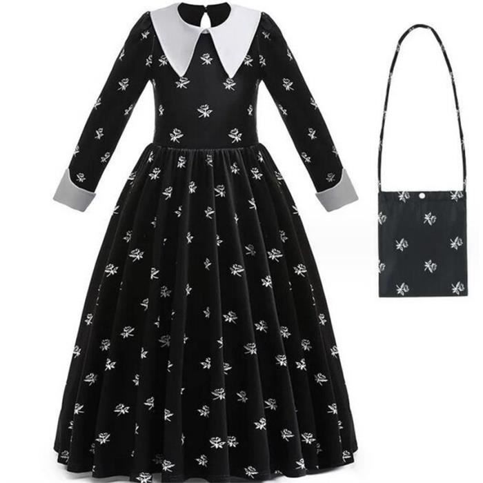 Robe JINDING Wednesday Dress Fille Costume Robe pour enfant - Cdiscount ...