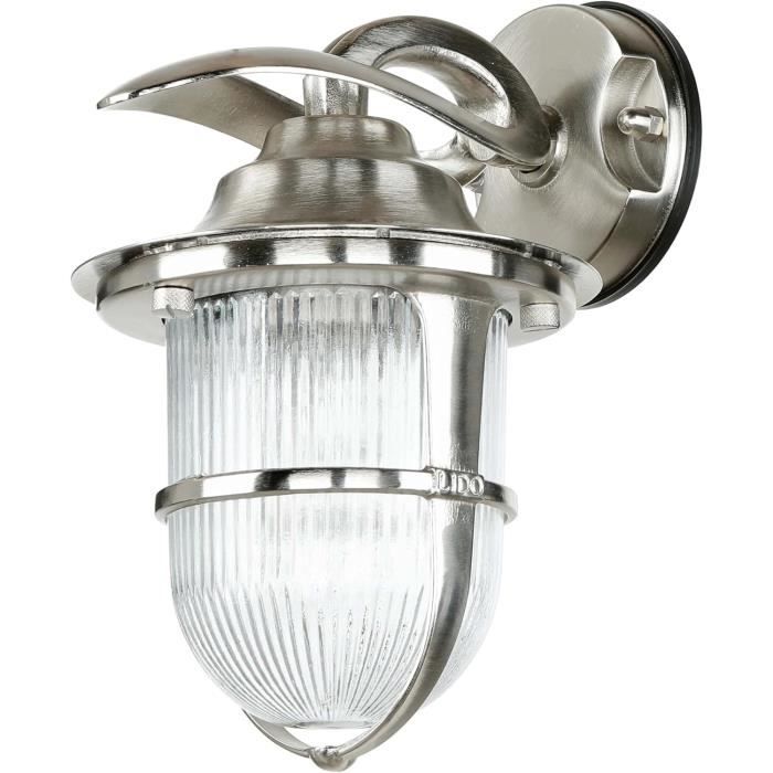 Applique Murale D'Extérieur En Laiton Véritable En Nickel Mat Ue Ip64 ...