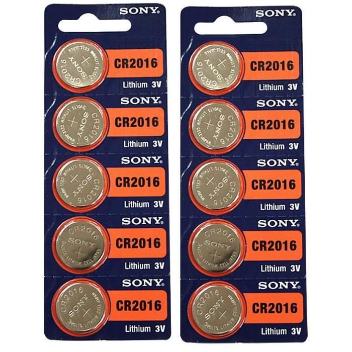 10 piles - Sony Piles bouton CR2016 - Cdiscount Jeux - Jouets