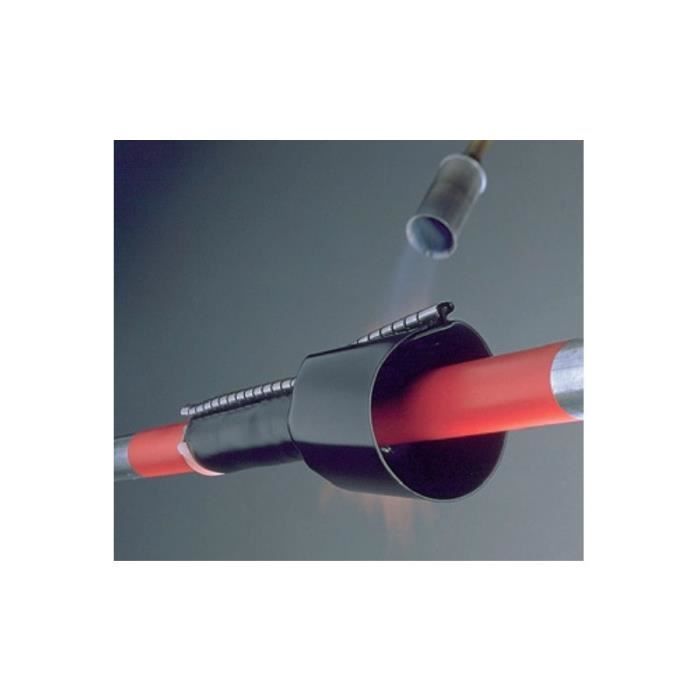 Fourreau fendu thermoretractable noir Ø 84 à 20mm longueur 500mm ...