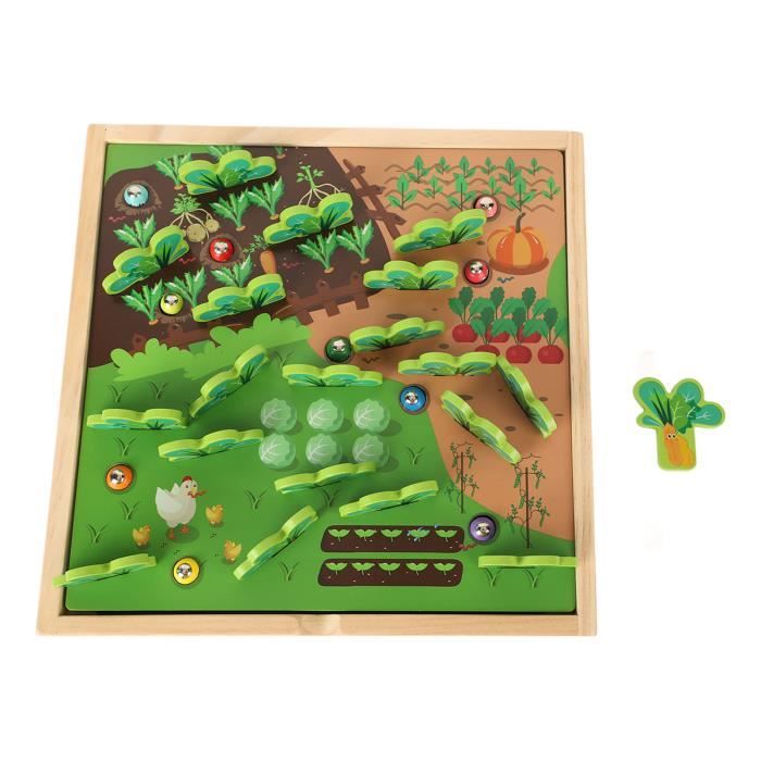 Jeu de mémoire de légumes en bois - ZERONE - Capture magnétique ...