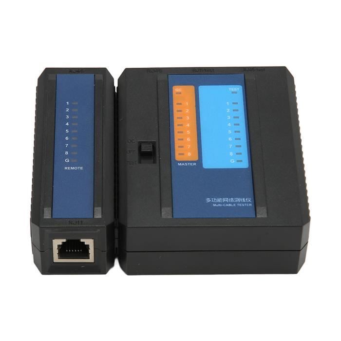 Testeur de réseau Testeur de Cble Réseau RJ45, Outil D'essai de Fil ...