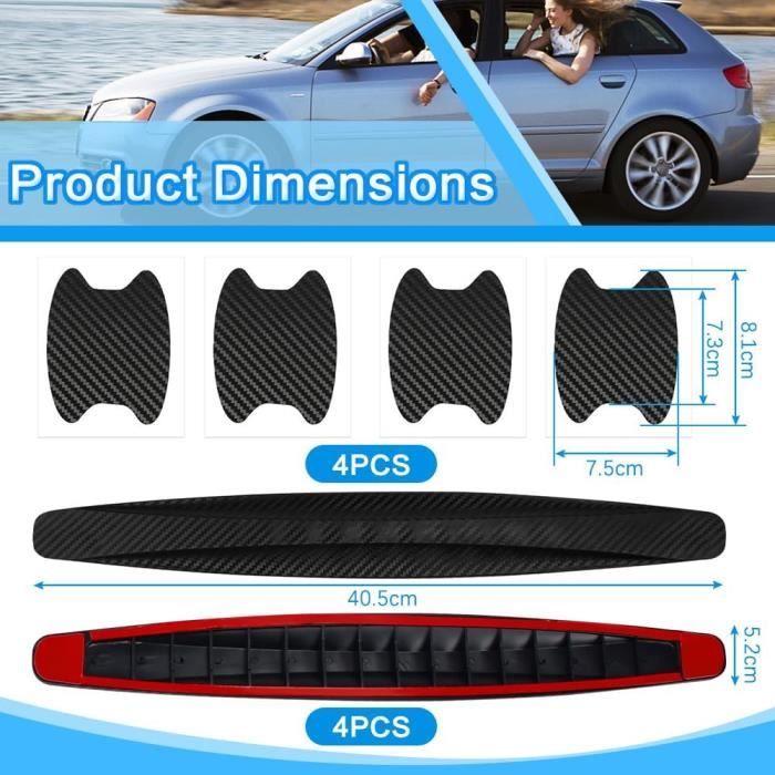 4PCS Universel De Voiture Avant Coin Arrière Bande de Garde Pare-Chocs ...