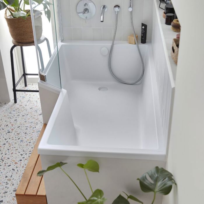 Baignoire bain douche 170 x 90 cm JACOB DELAFON Neo blanc brillant ...