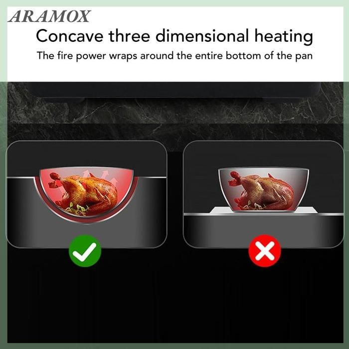 ARAMOX table de cuisson à induction 3 500 W Table de cuisson à ...