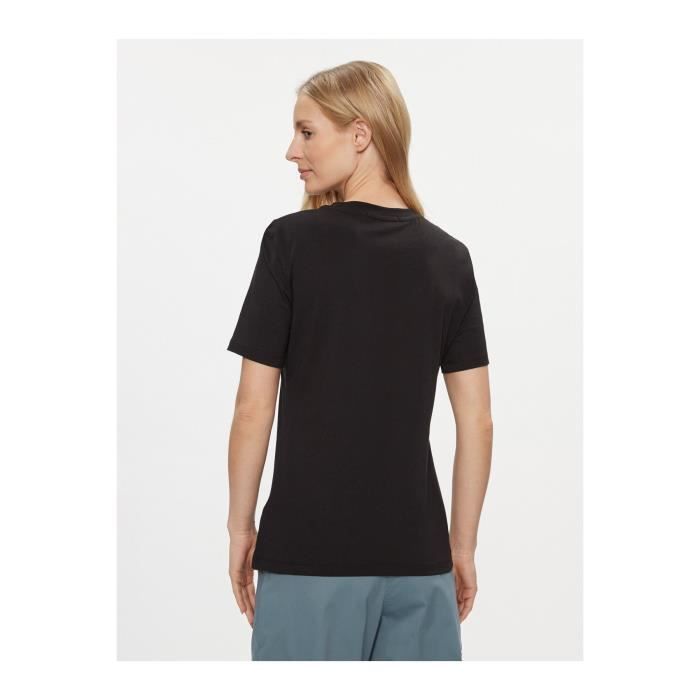 TShirt slim fit patch logo - Calvin klein - Femme Noir - Cdiscount Prêt ...