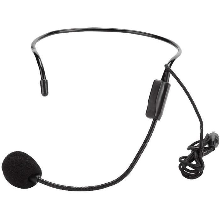 Microphone À Tête Filaire Micro-Casque Microphone Anti-Bruit Pour L ...