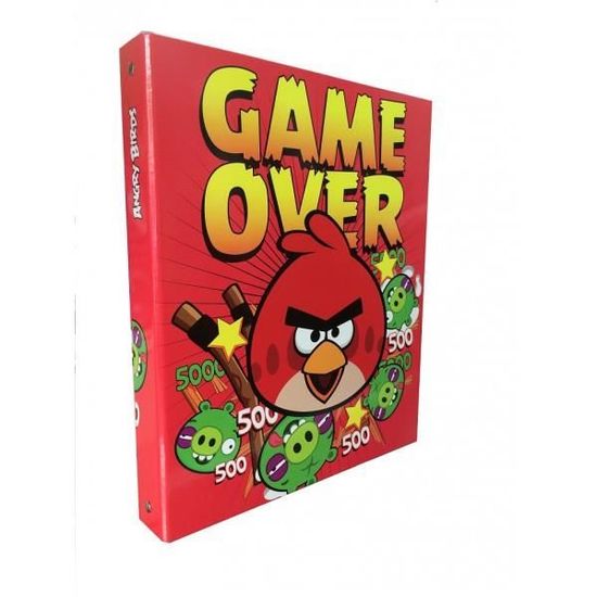 Classeur angry birds rouge game over - Cdiscount Beaux-Arts et Loisirs ...